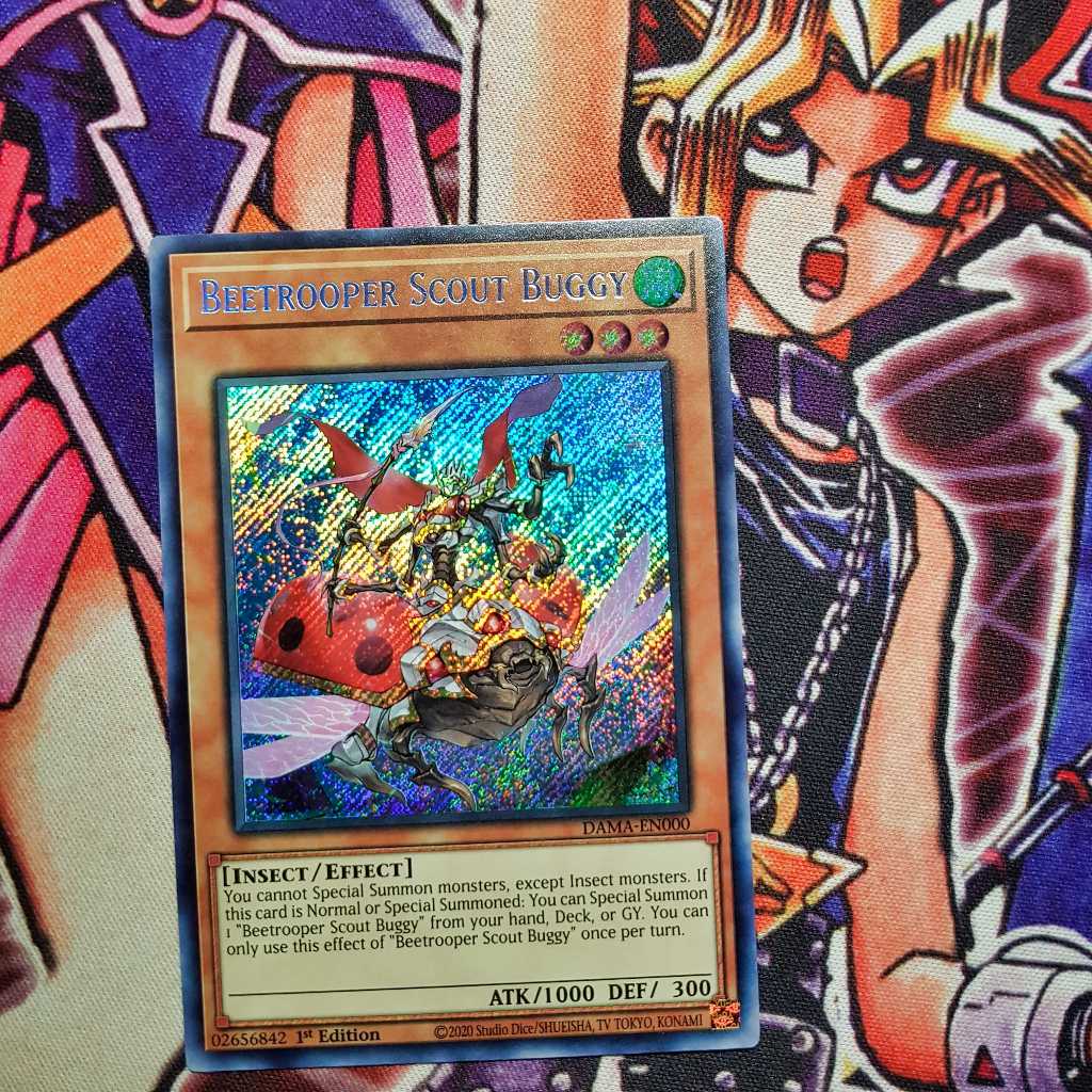 Thẻ bài Yugioh chính hãng | Beetrooper Scout Buggy | DAMA Secret Rare. | Shopee Việt Nam