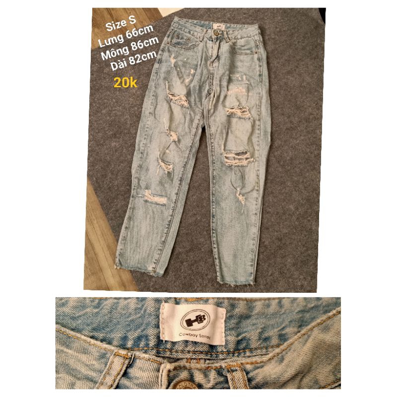 quần jeans nhiều kiểu 2hand | Shopee Việt Nam
