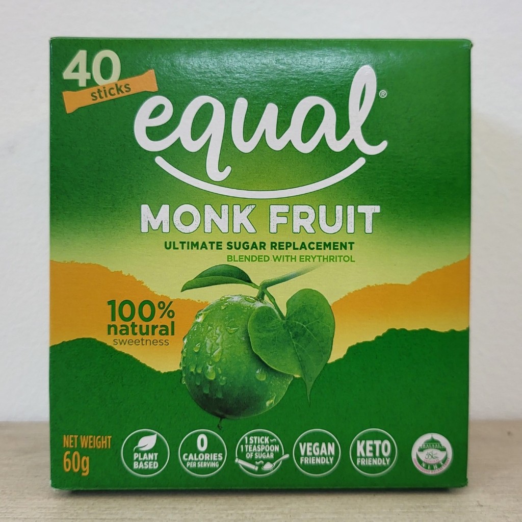 EQUAL (HỘP L.H.QUẢ 60g / 40 que) ĐƯỜNG QUE LA HÁN QUẢ Monk Fruit Luo ...