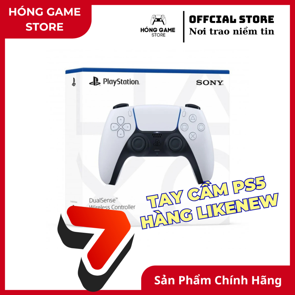 Tay cầm Sony PS5 DualSense Controller - Màu Trắng - LIKENEW | Shopee ...