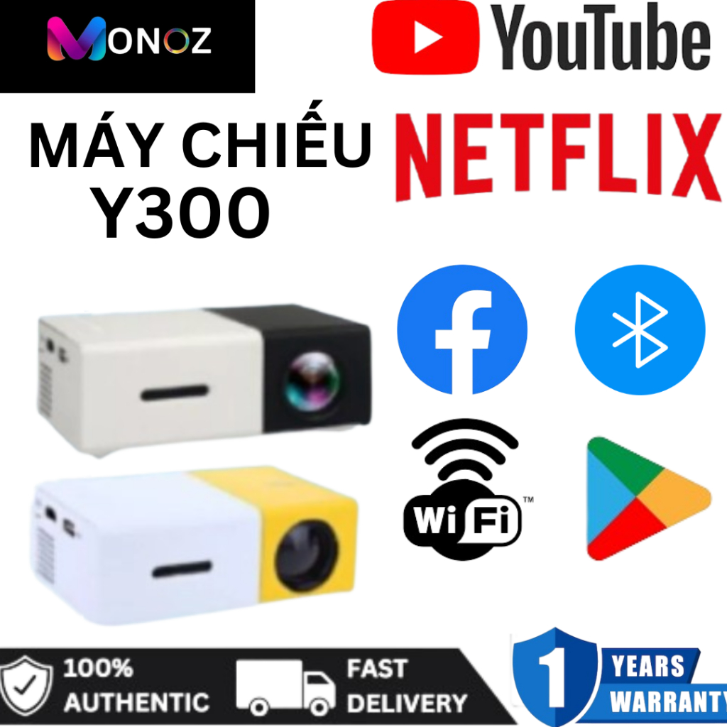 Máy chiếu Y300 Projector Máy chiếu mini cầm tay HD 1080P LED Điện thoại ...