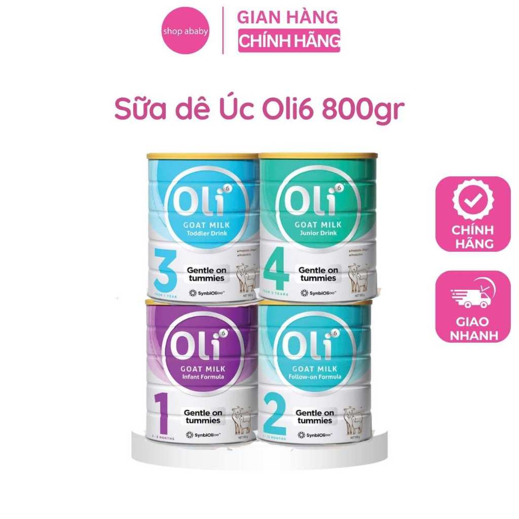 [Kèm quà cốc] Sữa dê Úc Oli6 800gr hỗ trợ tiêu hoá miễn dịch | Shopee Việt Nam