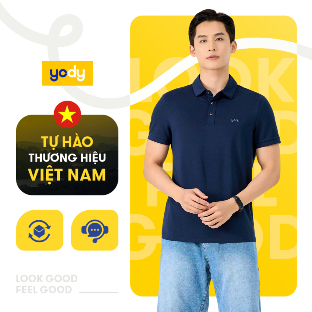 Áo thun polo nam YODY cổ bẻ cao cấp thoáng mát chuẩn form APM7459 ...