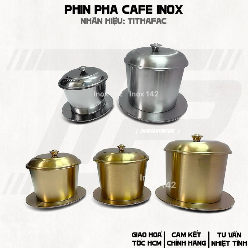 Phin Cà Phê Inox/Inox Mạ Vàng Cao Cấp Size Lớn (TITHAFAC) | Shopee Việt Nam