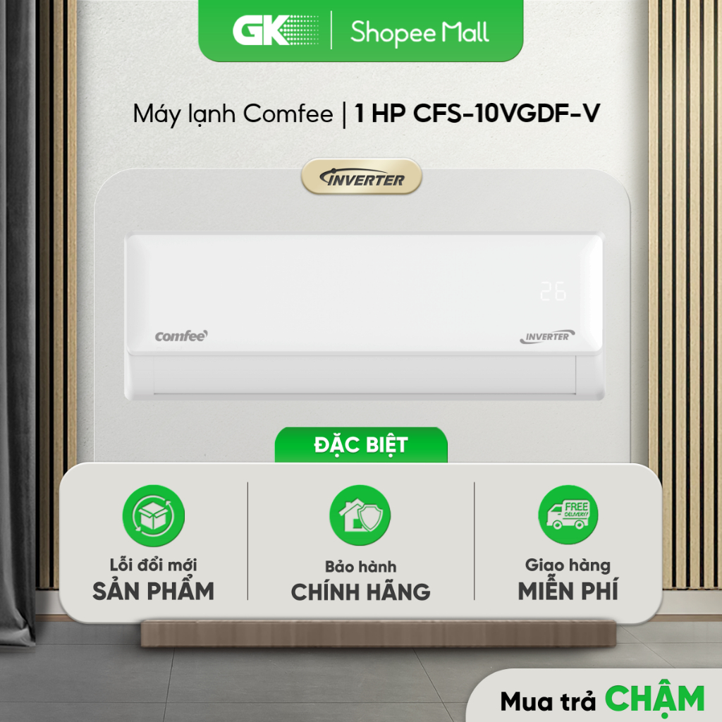 [K7] CFS-10VGDF-V / CFS-13VGDF-V - Máy Lạnh Comfee Inverter 1.0 HP / 1.5 HP [GIAO TOÀN QUỐC ...