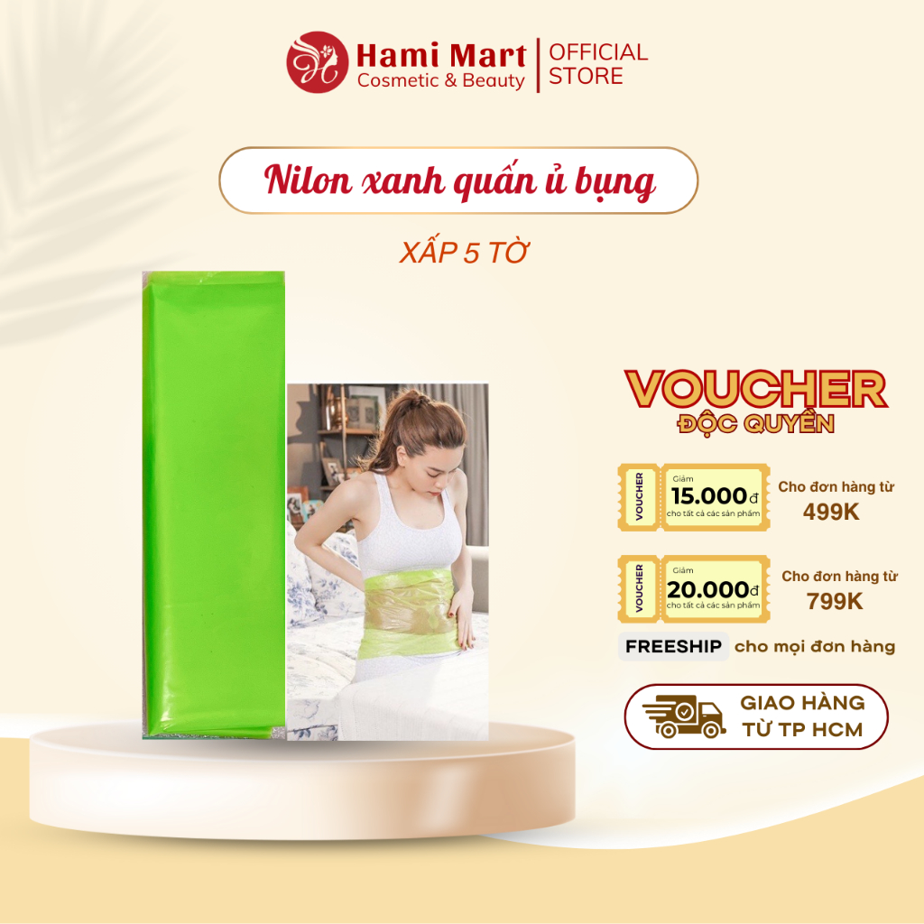 Màng cuốn nilon xanh ủ bụng Slimming Care an toàn và tái sử dụng được ...
