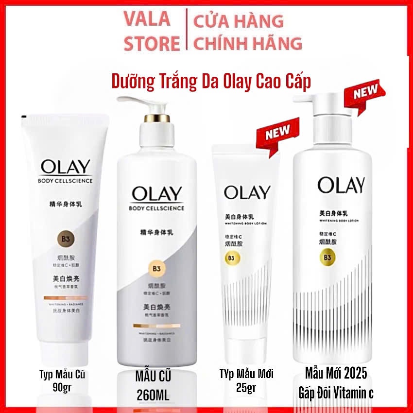 Sữa dưỡng thể trắng da Olay B3 Vitamin C Bright Ultra Whitening 250ml | Shopee Việt Nam