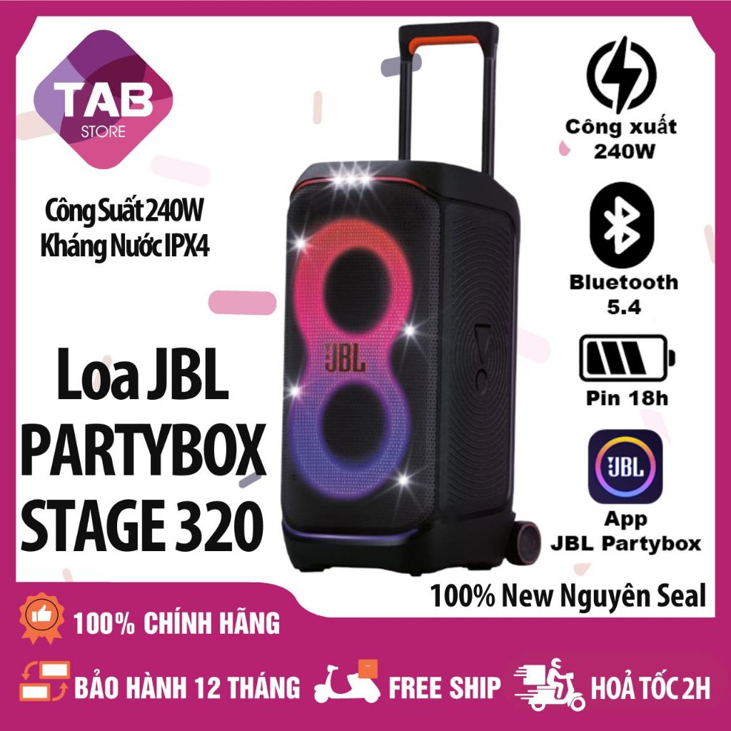Loa JBL Partybox Stage 320 240w Chính Hãng - Bảo Hành 12 Tháng | Shopee ...