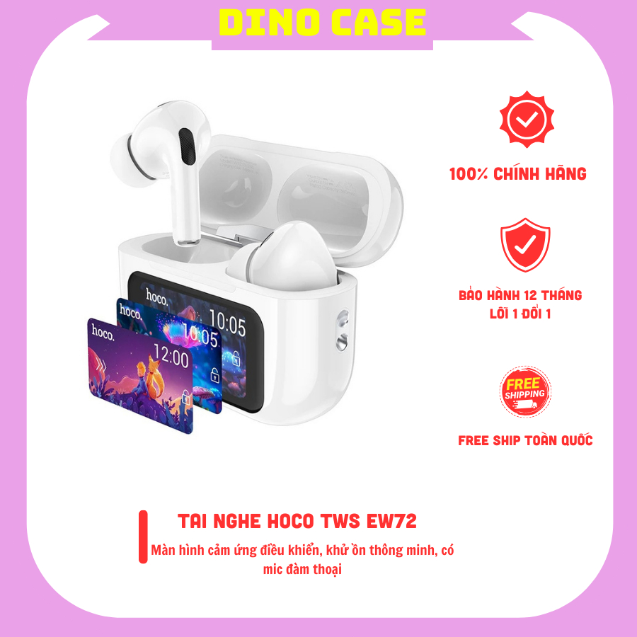Tai Nghe Bluetooth Hoco EW72 _ Màn hình cảm ứng điều khiển, khử ồn ...