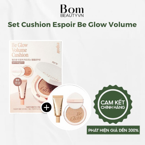 Set Cushion Espoir Be Glow Volume Cushion 13g*2ea Set (+Be Glow Foundation 15ml) | Shopee Việt Nam