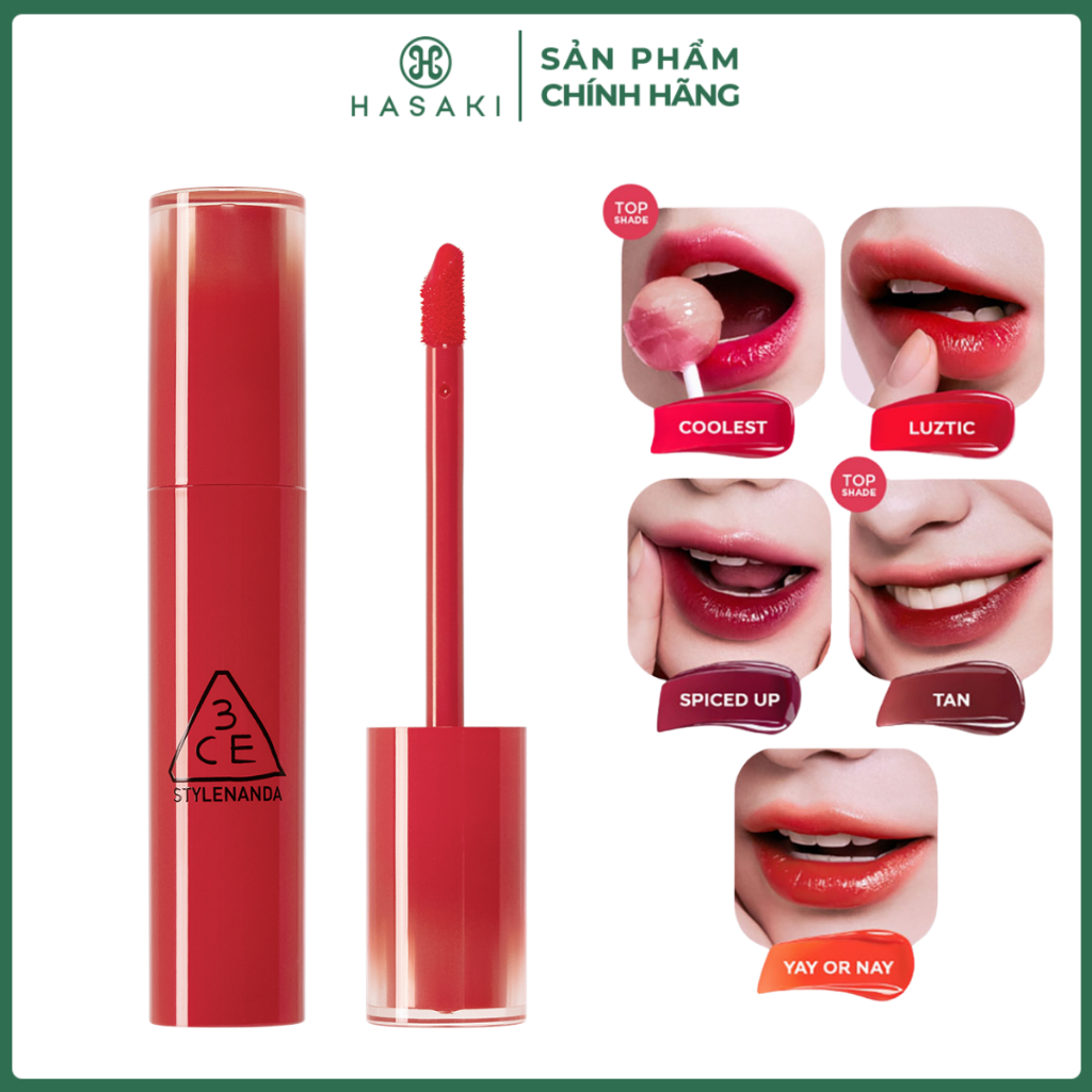 Son Tint 3CE Lên Môi Chuẩn Màu Lâu Trôi 4.5g Hasaki Sản Phẩm Chính Hãng ...