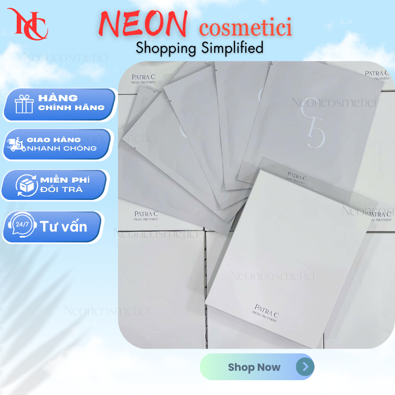 [full hộp 5 miếng] Mặt Nạ Làm Sáng Da Patra C Facial Treatment ...