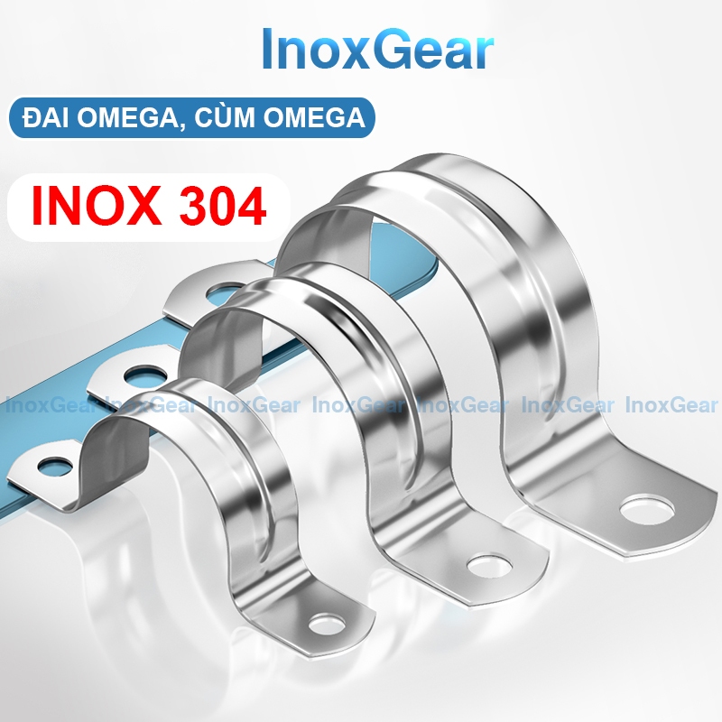 Đai Ôm Ống (Đai Omega, Cùm Omega) Inox 304 – Chắc Chắn, Chống Gỉ, Cố ...
