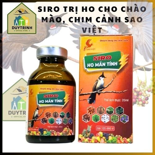 Siro trị ho cho chim chào mào, chim cảnh hãng Sao Việt 20 ml | Shopee ...