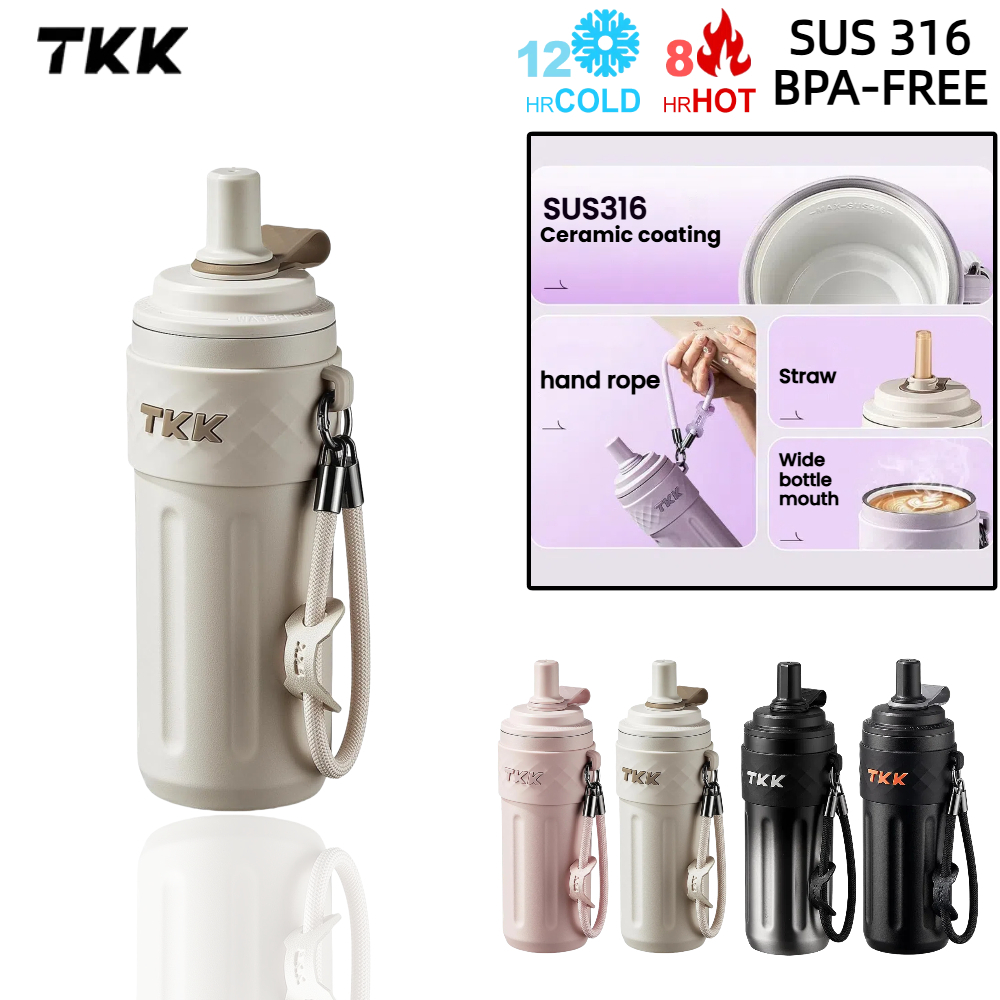 TKK Cốc giữ nhiệt cao cấp 500ml INOX 316 lót gốm an toàn cho sức khỏe giữ nhiệt 8h-12h cốc cà ...