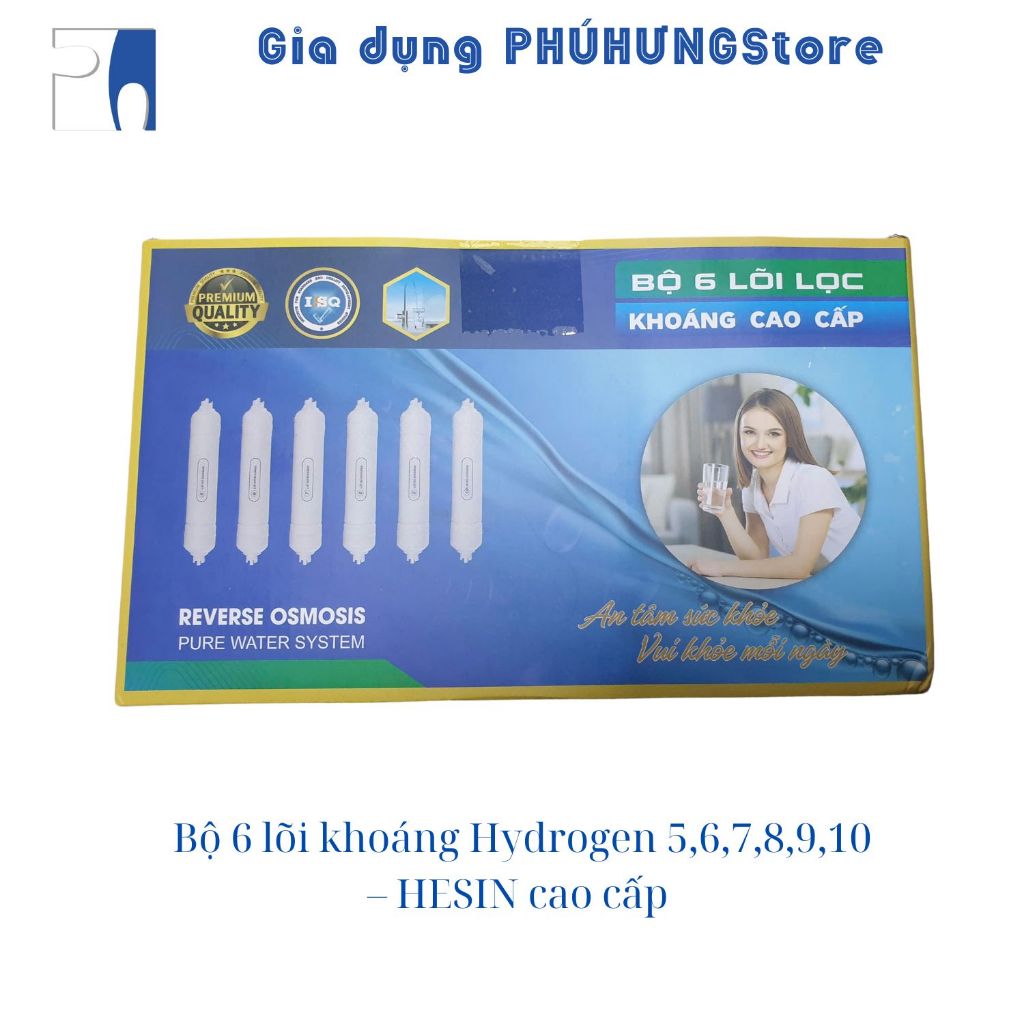 Bộ 6 lõi khoáng Hydrogen 5,6,7,8,9,10 – HESIN cao cấp bao gồm càng và ...