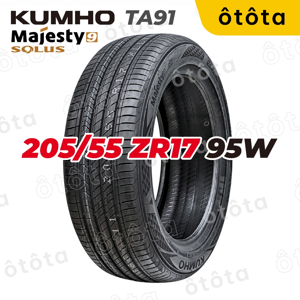Lốp ô tô Kumho 205/55 ZR17 95W Majesty 9 Solus TA91 – Chính Hãng BH 5 năm (205/55R17, 205 55 R17 ...