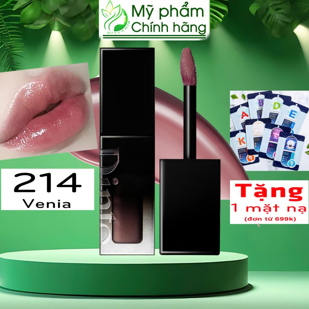 Son Tint Bóng Thuần Chay Dinto Màu 214 Venia Blur-Glowy Lip Tint 3.5g | Shopee Việt Nam