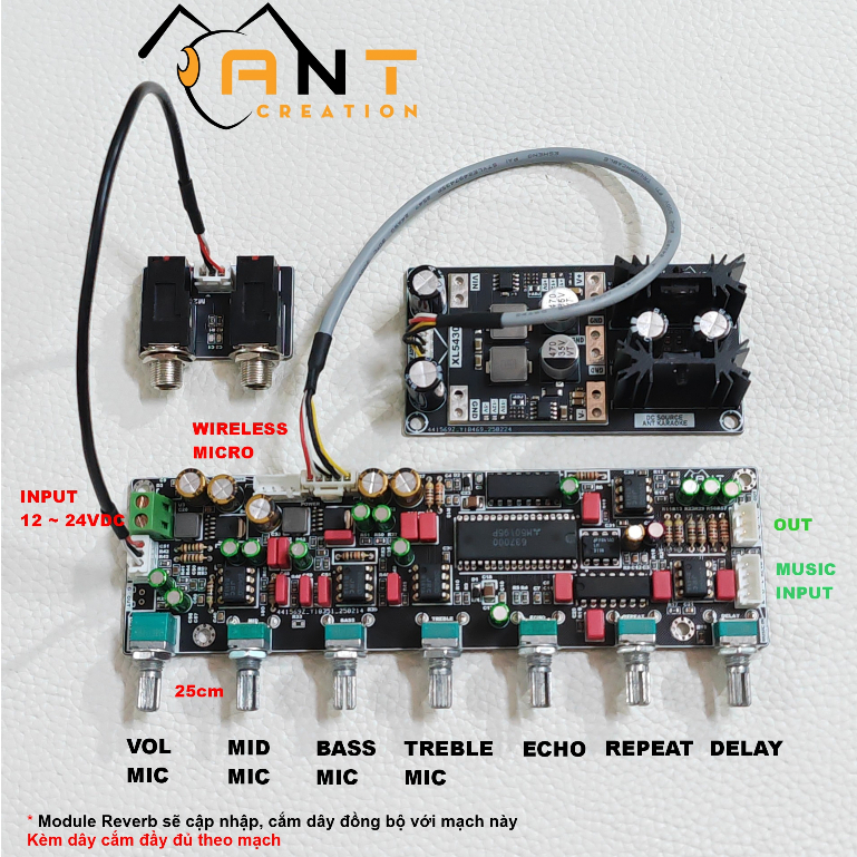ANT DIY - Mạch Karaoke/ Preamp ECHO M50195 | Shopee Việt Nam
