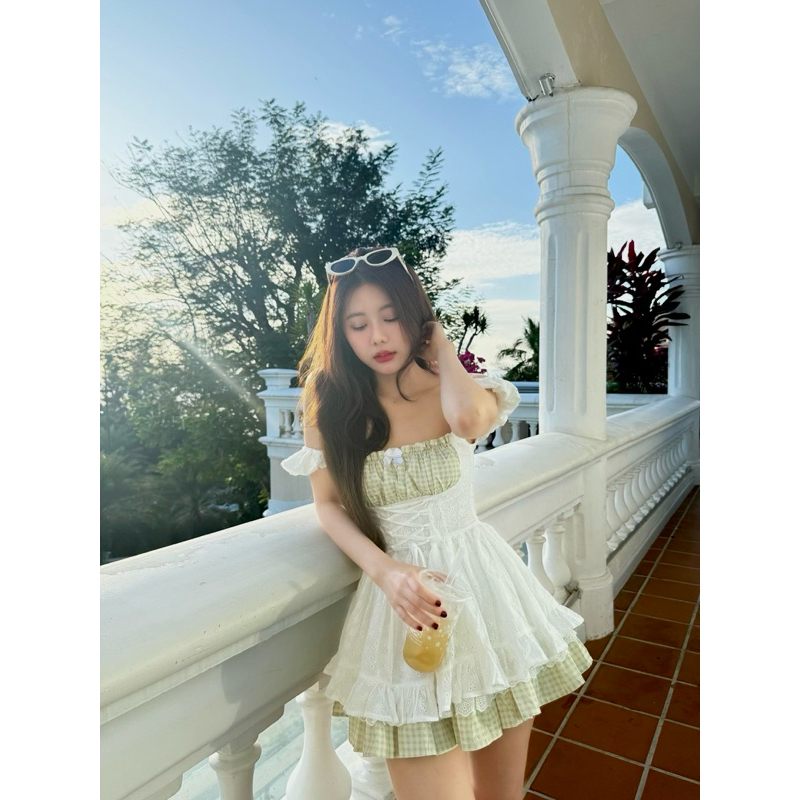 Váy Anna tay chun | Shopee Việt Nam