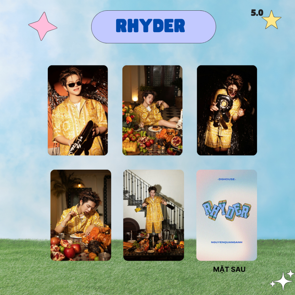 [SẴN] BST Card bo góc RHYDER 16 - Card Bo Góc Unofficial - Cán nhám 2 ...