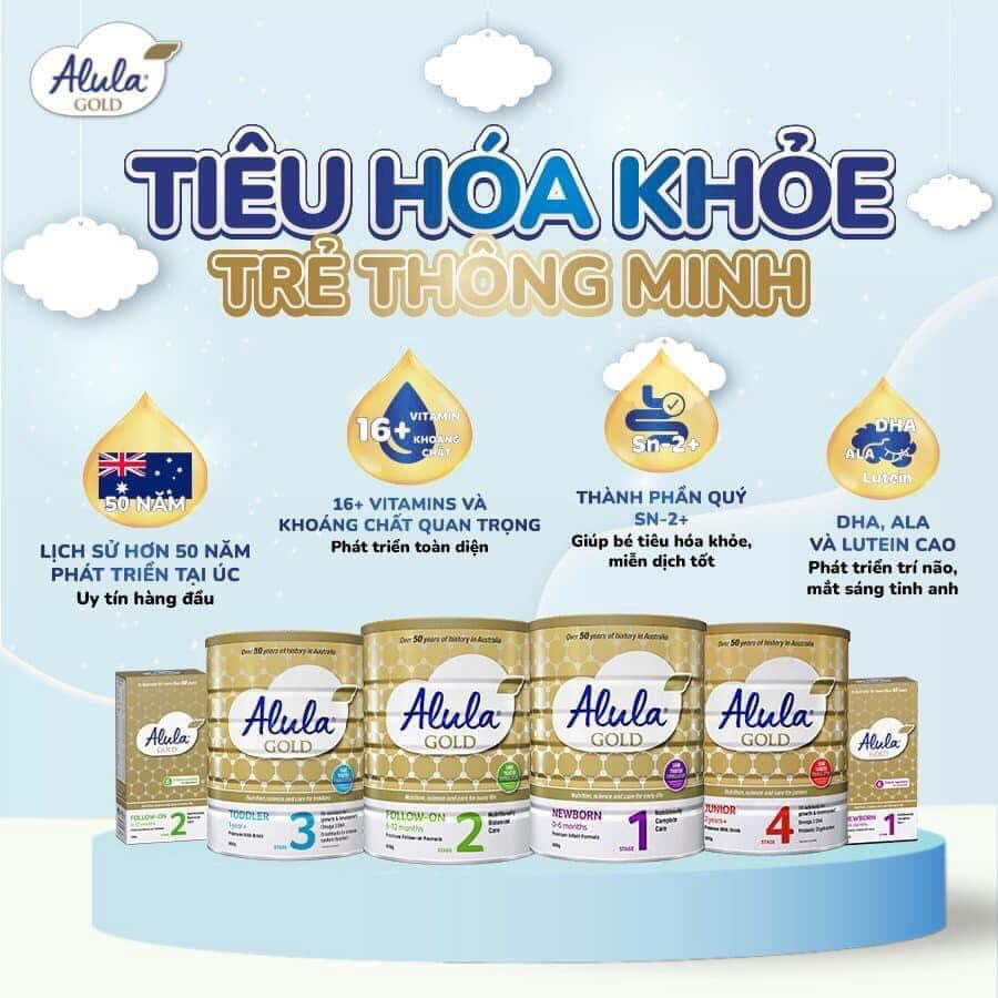 Alula Gold Stage 1-2-3-4 lon 900g – dành cho trẻ từ 0-2 year+ | Shopee Việt Nam