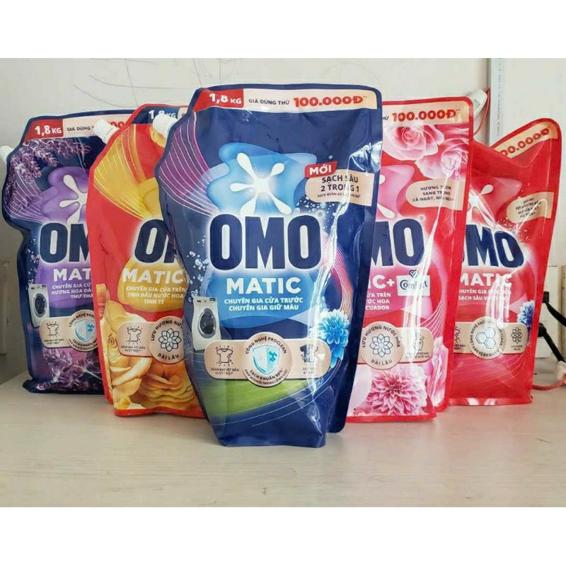 Nước Giặt Omo matic túi 1.8kg / 2kg | Shopee Việt Nam
