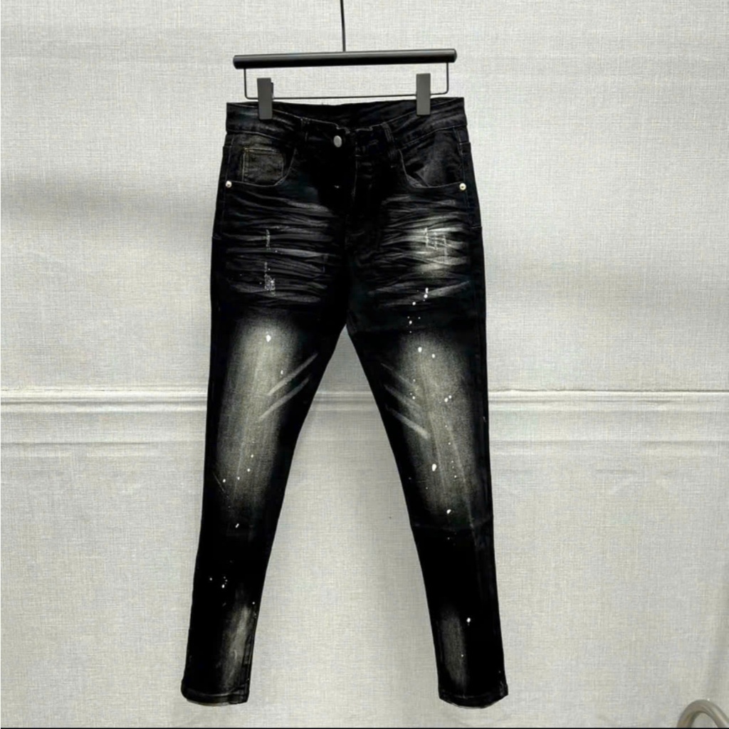 Quần jean nam co giãn phối loang màu LV cực trẻ trung mẫu mới_AX STORE ...