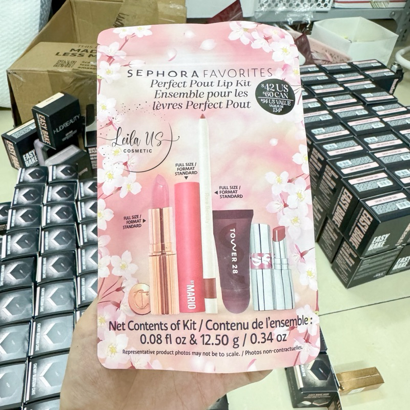 [Bill US] Set son Sephora Favorites Perfect Pout Lip | Shopee Việt Nam