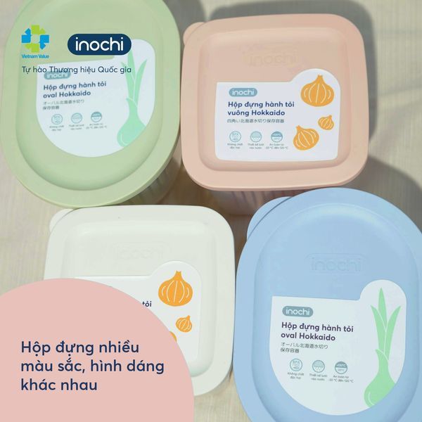 [COMBO] Bộ 3 Hộp Đựng Hành Tỏi, Thực Phẩm INOCHI 2 lớp ráo nước, chống ...