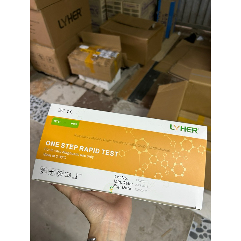 Test Xét Nghiệm Nhanh 5 Trong 1 Cúm A, Cúm B, Covid19, RSV Virus, Adeno ...