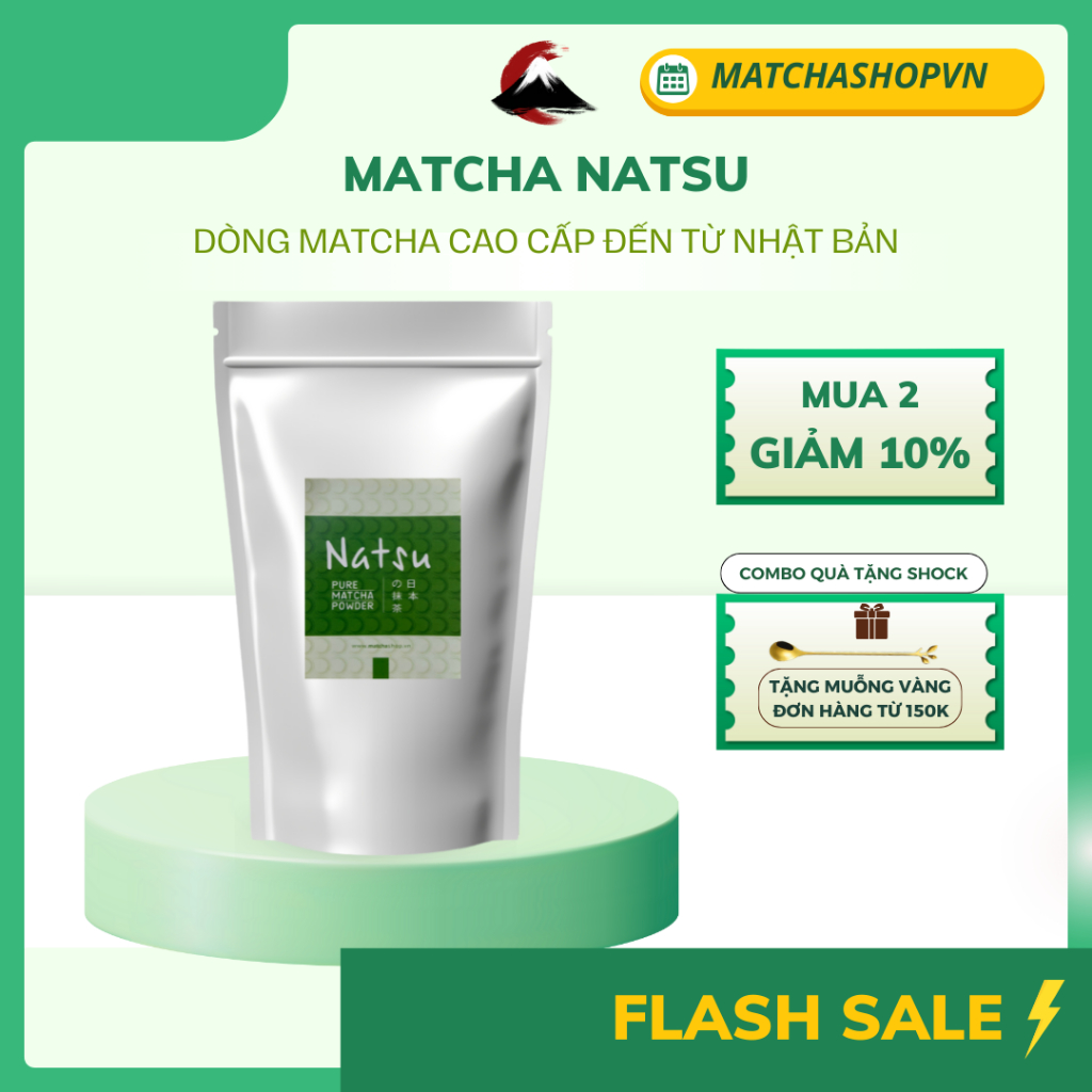 Bột Matcha Natsu Nhập Khẩu Chính Hãng Nhật Bản Túi Lớn 500G-1Kg ...