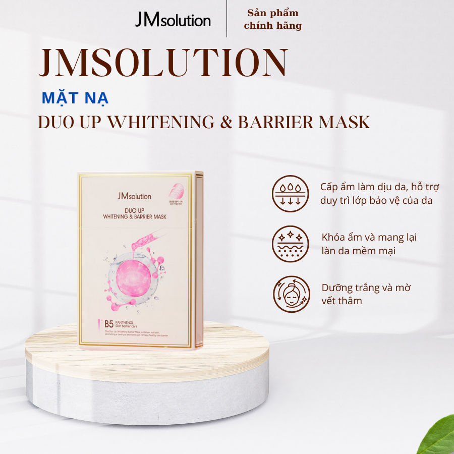 Mặt Nạ Thuần Chay JMSolution Dou Up Whitening & Barrier Mask Hỗ Trợ Cấp Ẩm, Cải Thiện Nếp Nhăn ...