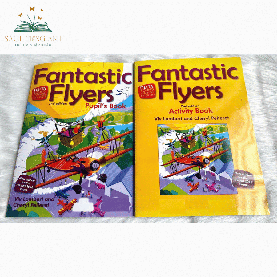 Sách - Fantastic Flyers 2nd edition, trọn bộ 2 cuốn in màu kèm file ...