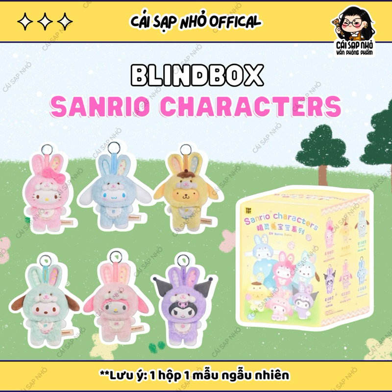 BLIND BOX SANRIO CHARACTERS VERSION TAI THỎ CHÍNH HÃNG - 1 HỘP ĐỰNG 1 ...
