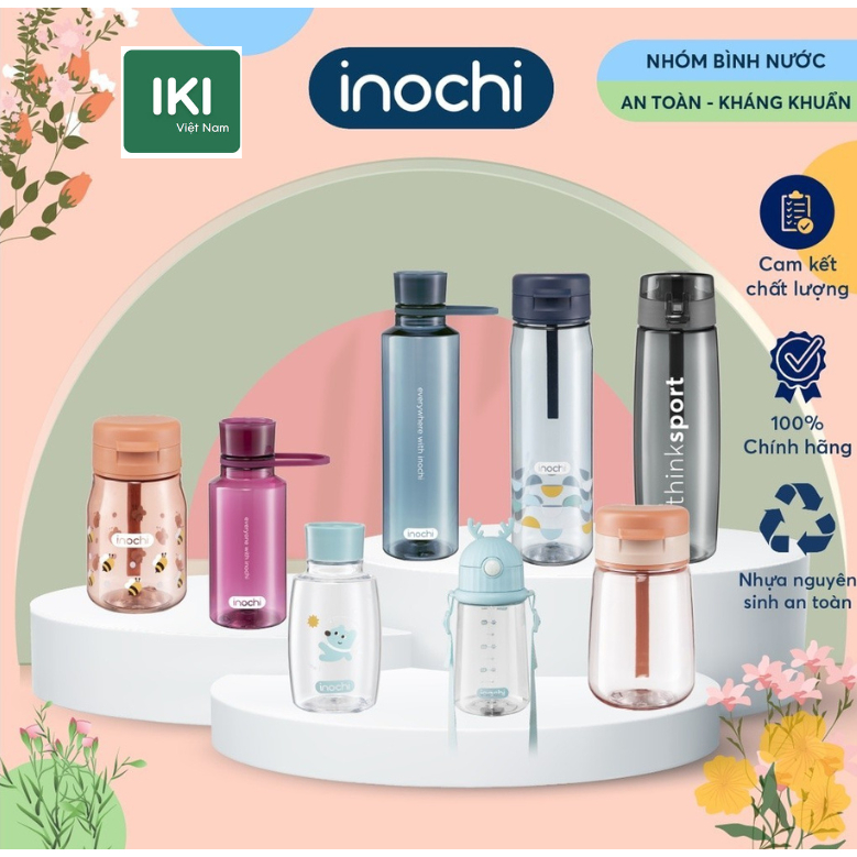 Ikishop_Bình nước nhựa Tritan 350/500/700ml cao cấp INOCHI nguyên sinh ...