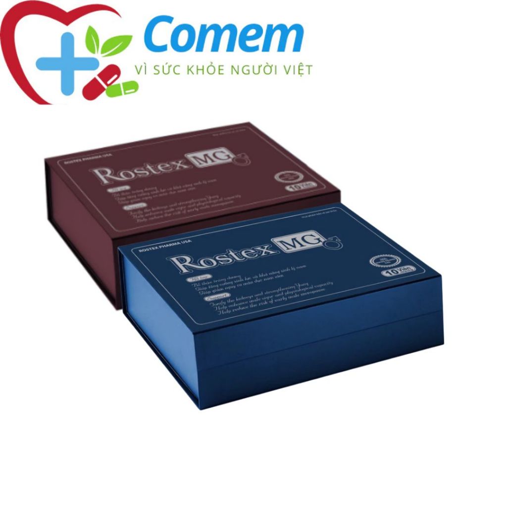Tăng cường sinh lý nam 1h Rostex MG bổ thận, kéo dài thời gian - Hộp 10 ...