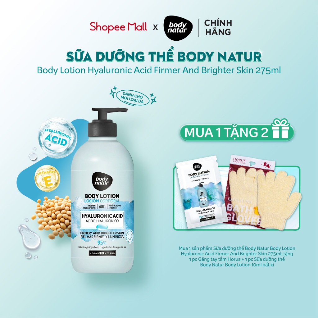 Sữa dưỡng thể Body Natur Body Lotion Hyaluronic Acid Firmer And ...