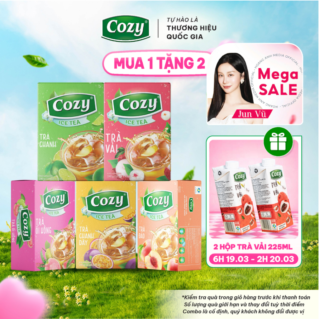 Combo 5 Trà Hòa Tan Cozy Ice Tea Các Vị Thức Uống Giải Khát Thanh Nhiệt ...