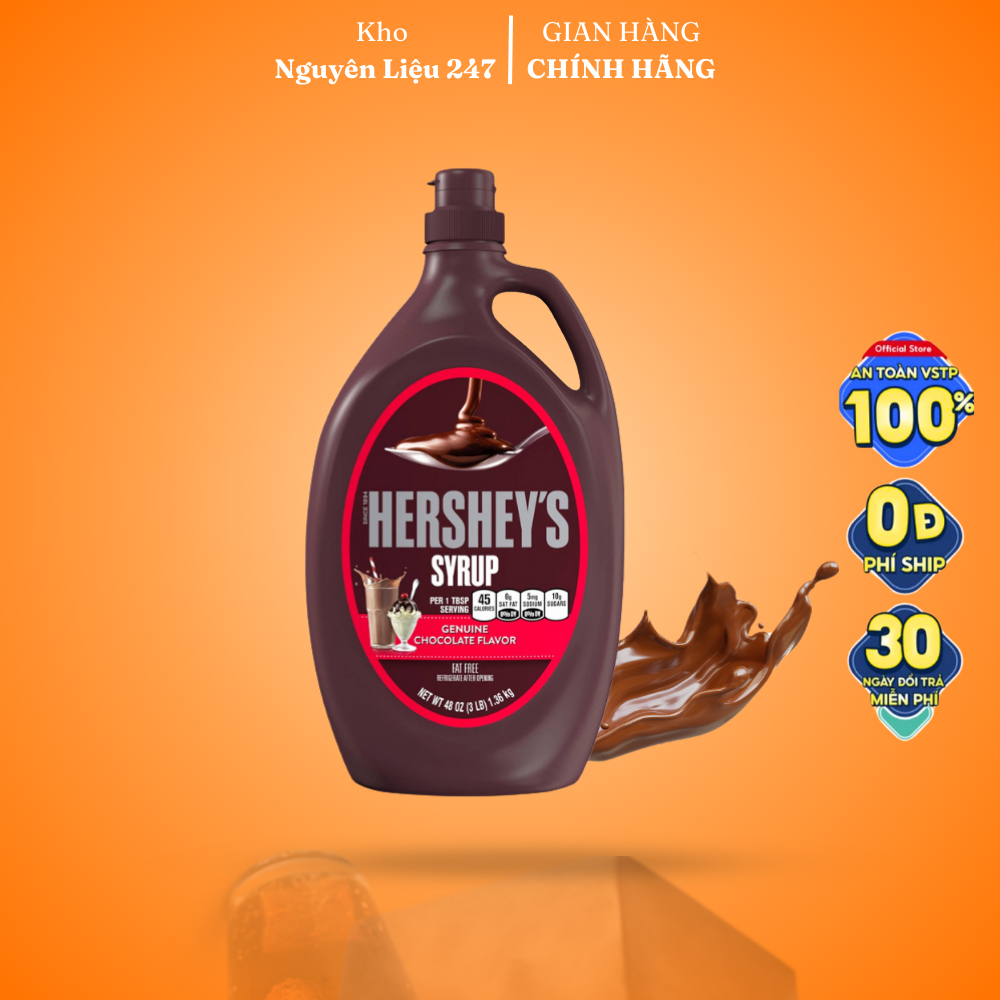 Syrup Socola Hershey's nhập khẩu chính hãng, chai lớn dung tích 1.36KG ...