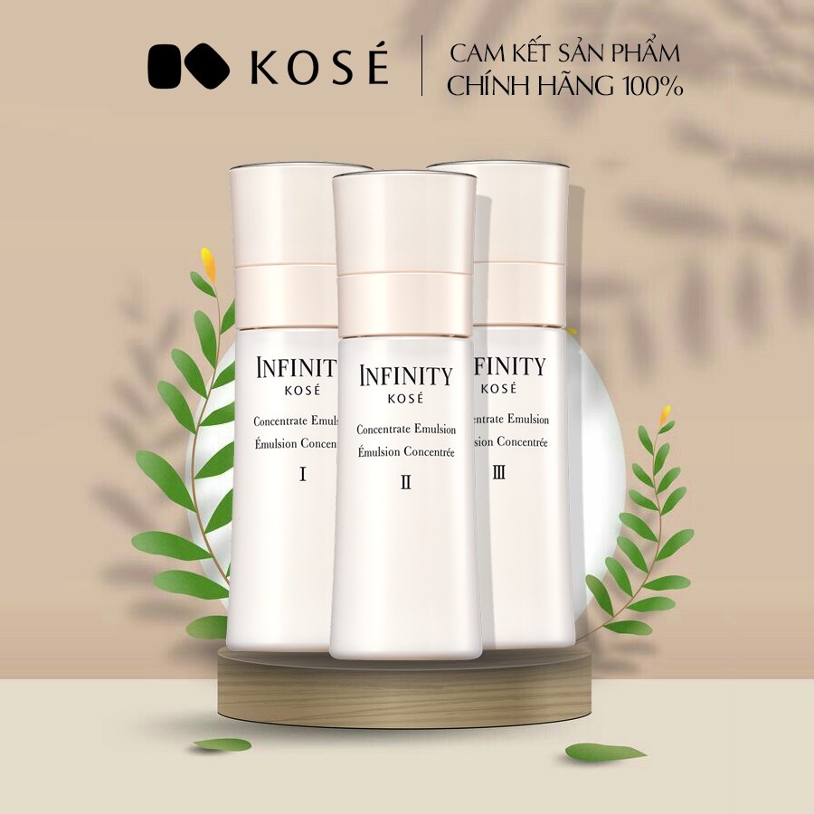 Nhũ tương dưỡng ẩm nuôi dưỡng và phục hồi độ săn chắc cho da Infinity Kosé Concentrate Emulsion ...