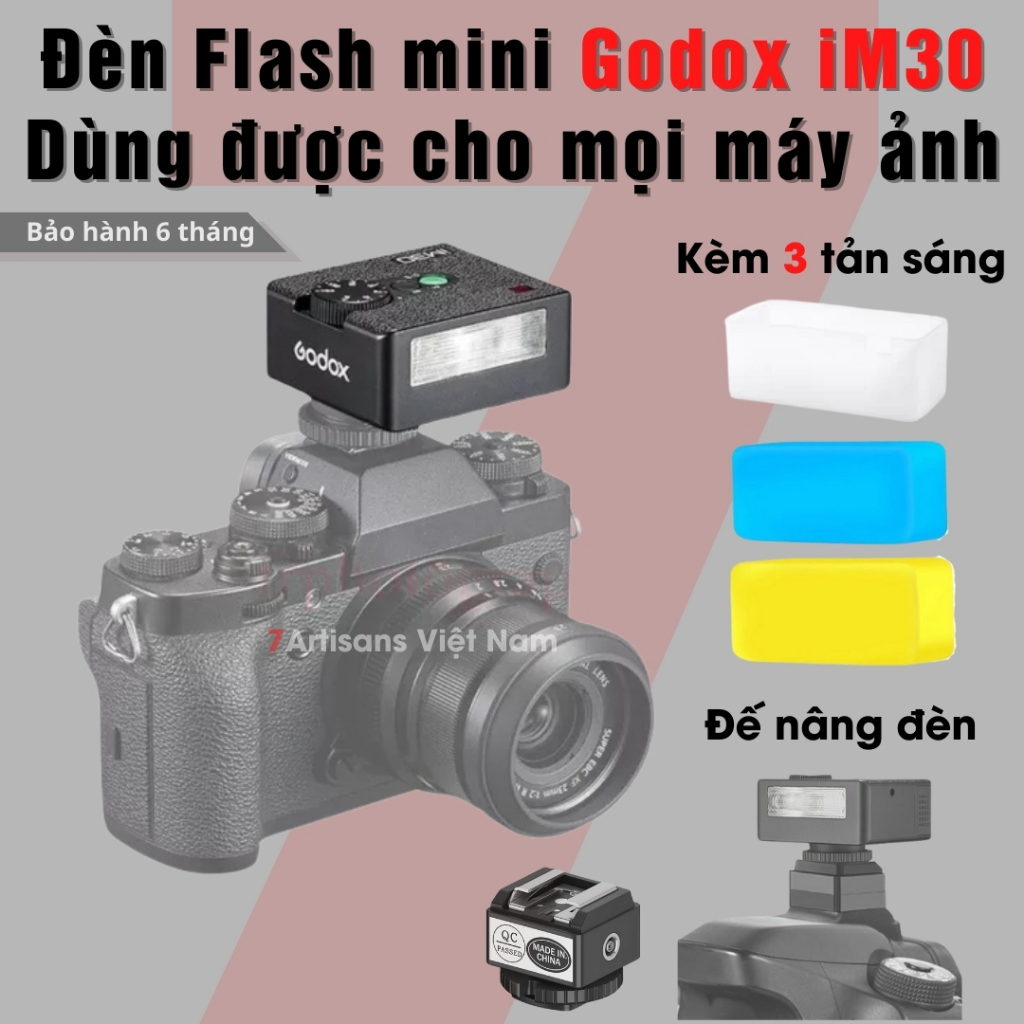 Đèn Flash Godox iM30 nhỏ gọn dùng cho mọi máy ảnh - Thiết kế đẹp mắt ...