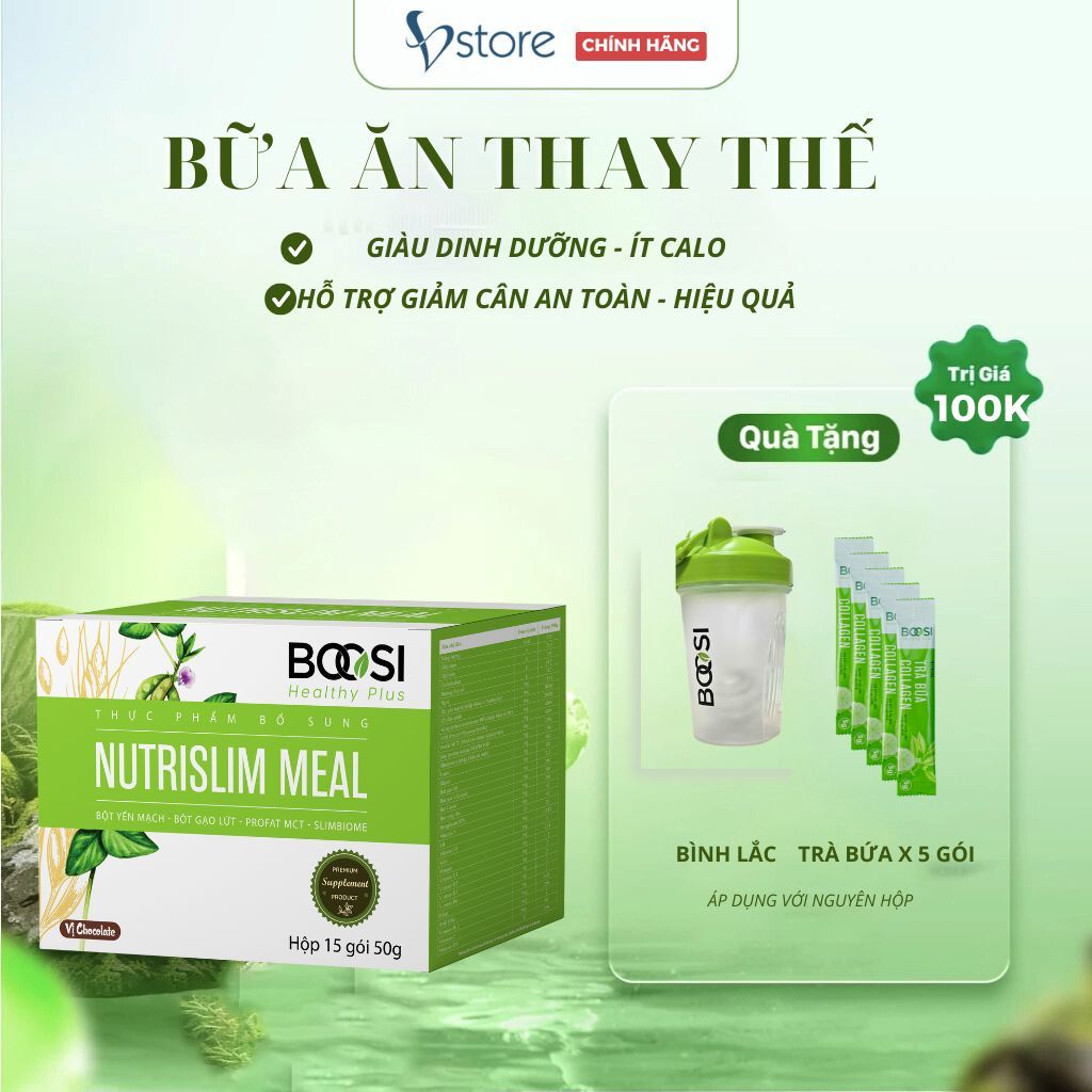 Bữa Ăn Dinh Dưỡng Ít Calo NUTRISLIM MEAL BOOSI - Bữa Ăn Thay Thế Hỗ Kiểm Soát Cân Nặng, Giữ Dáng ...