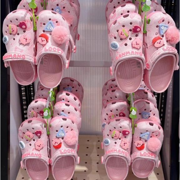 Dép sục Crocs Classic Loopy cho bé gái và nữ, Giày sục Crocs Loopy cho ...