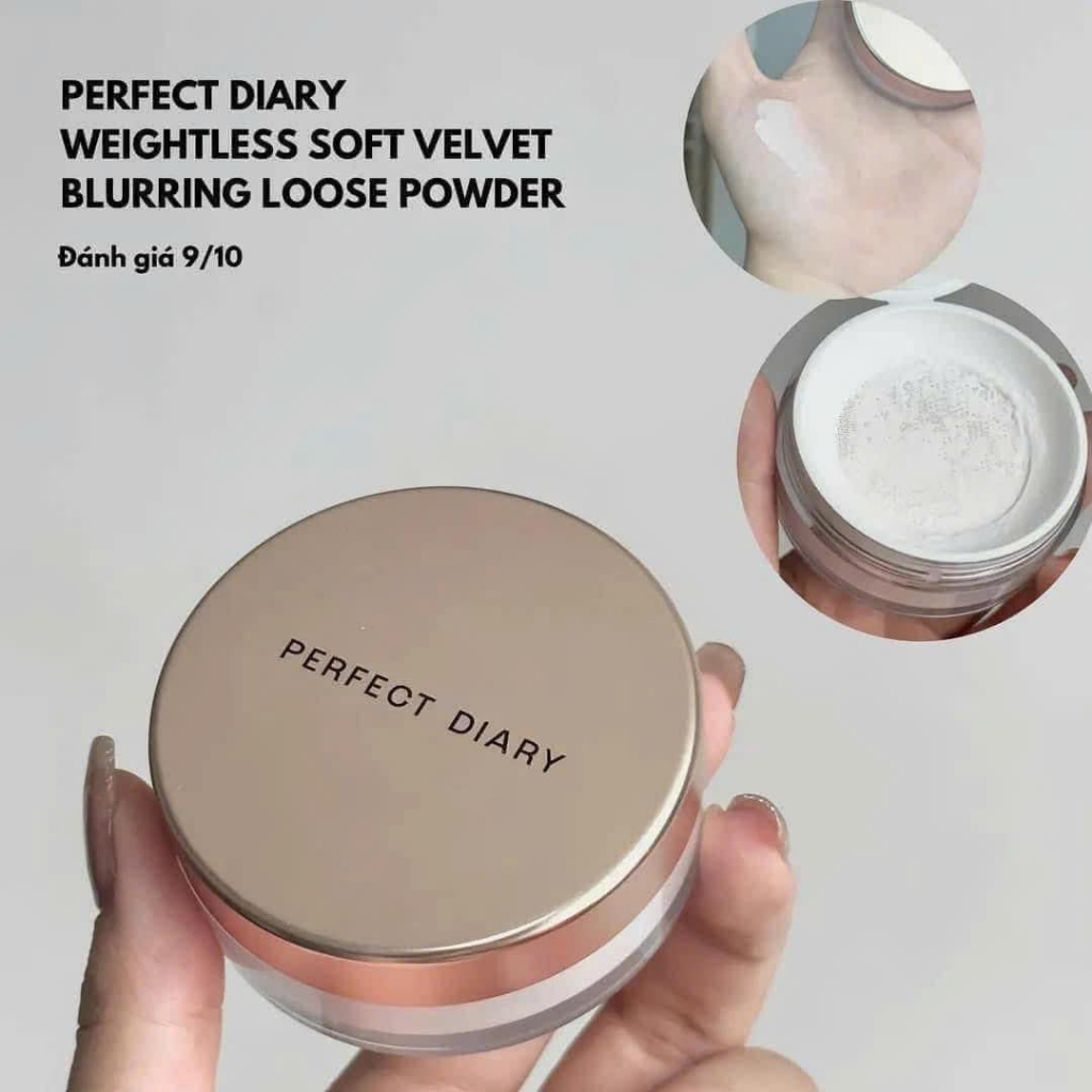 [PERFECT DIARY] Phấn Phủ Bột PERFECT DIARY Nắp Vàng Kiềm Dầu Kháng Mồ ...