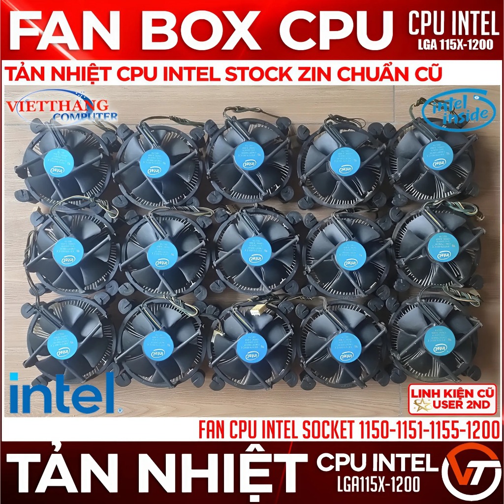 Quạt Tản Nhiệt CPU - Fan CPU Intel hàng Box zin Socket 1155, 1150, 1151 ( Cũ - 2nd ) | Shopee ...