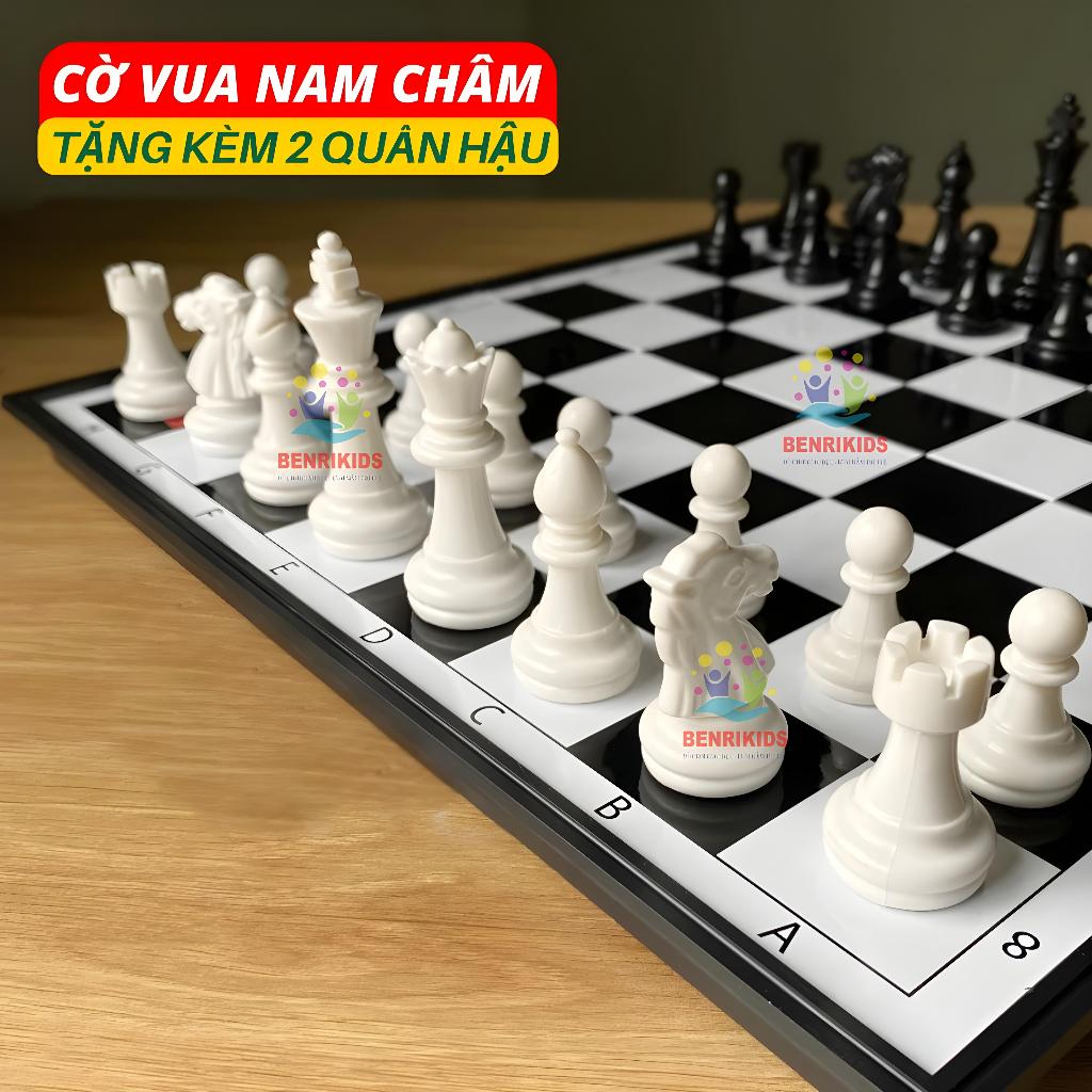 Bộ Cờ Vua Quốc Tế Có Nam Châm Kích Thước Lớn, Cờ Vua Nam Châm Bàn Cờ Kiêm Hộp Đựng Cao Cấp 2 In ...