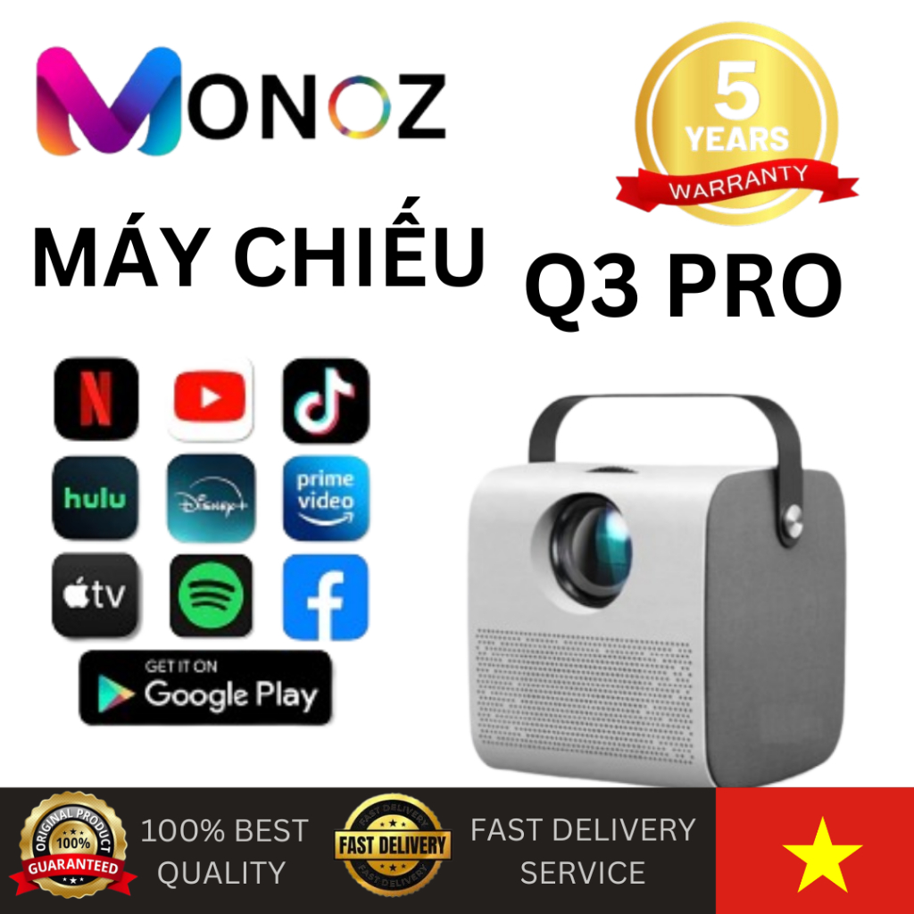 Máy chiếu XIAOMI Q3 Pro Android Projector WIFI LED LCD 4K HD 1080p 8000 ...