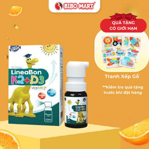 Vitamin K2 D3 LineaBon Spray Dạng Xịt 10ml Tiện Dụng Phát Triển Chiều ...