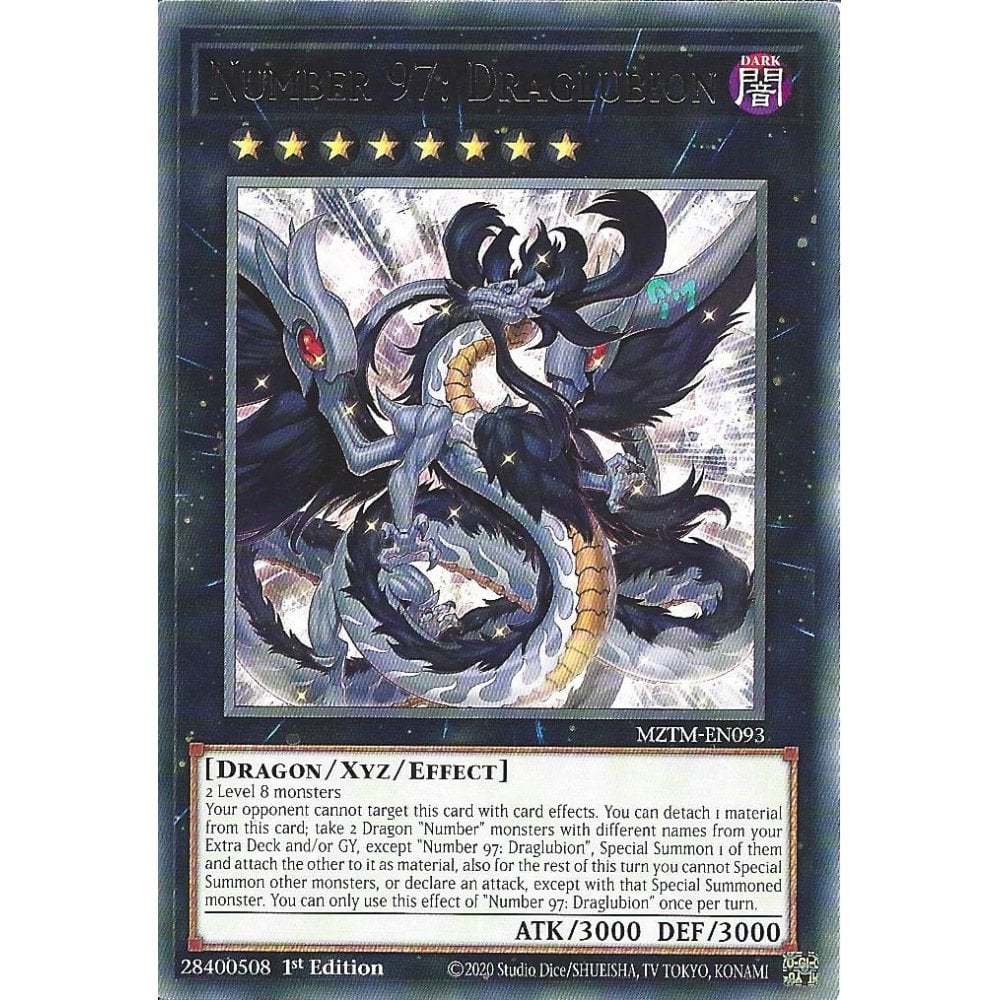 [KW2 Yugioh] [EN-UK] [Nice Art] Thẻ bài MZTM-EN093 Number 97: Draglubion : Rare Card : 1st ...
